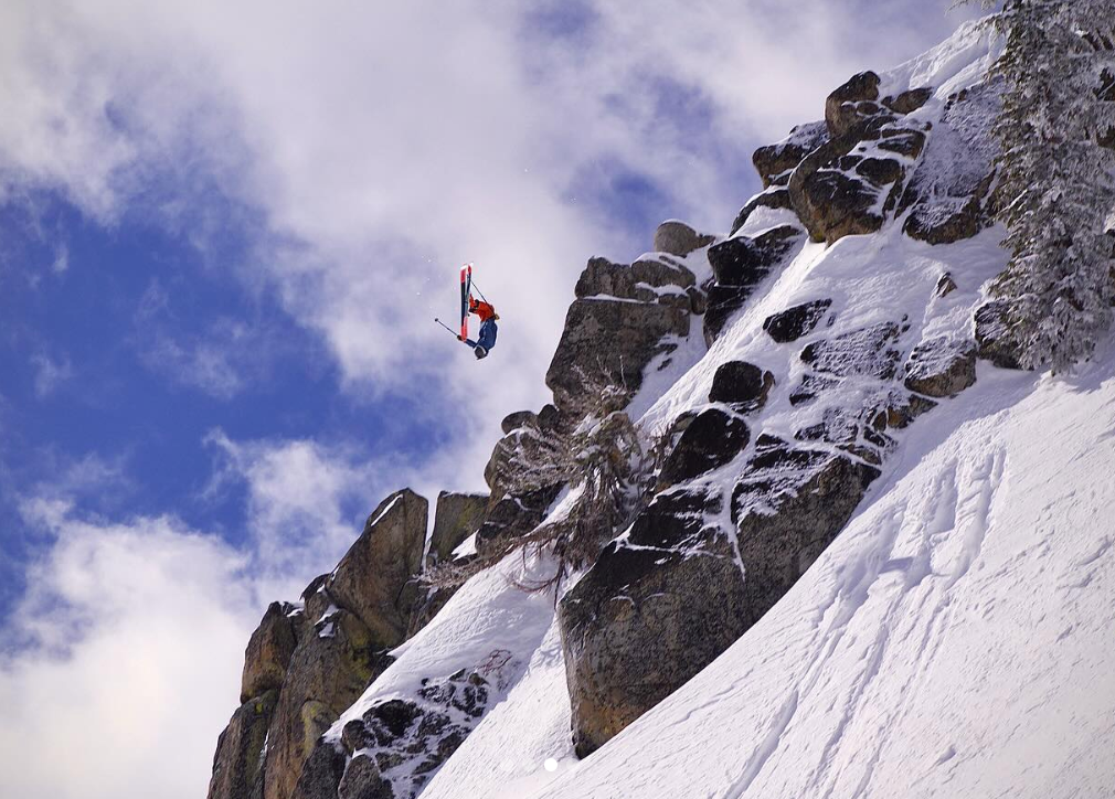 Noah Gaffney Double Backflip Video: 60-Foot Cliff at Palisades - Powder