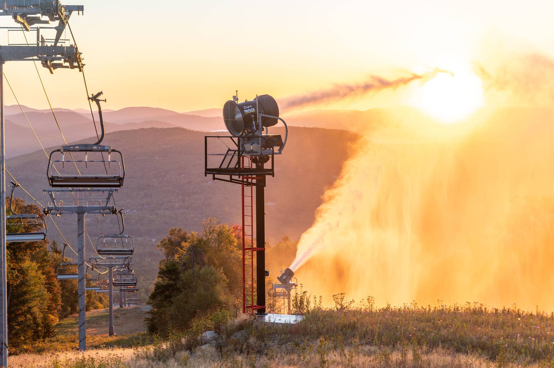 Sunday River, Maine Fires Up Snow Gun Test Ahead of Winter - Powder