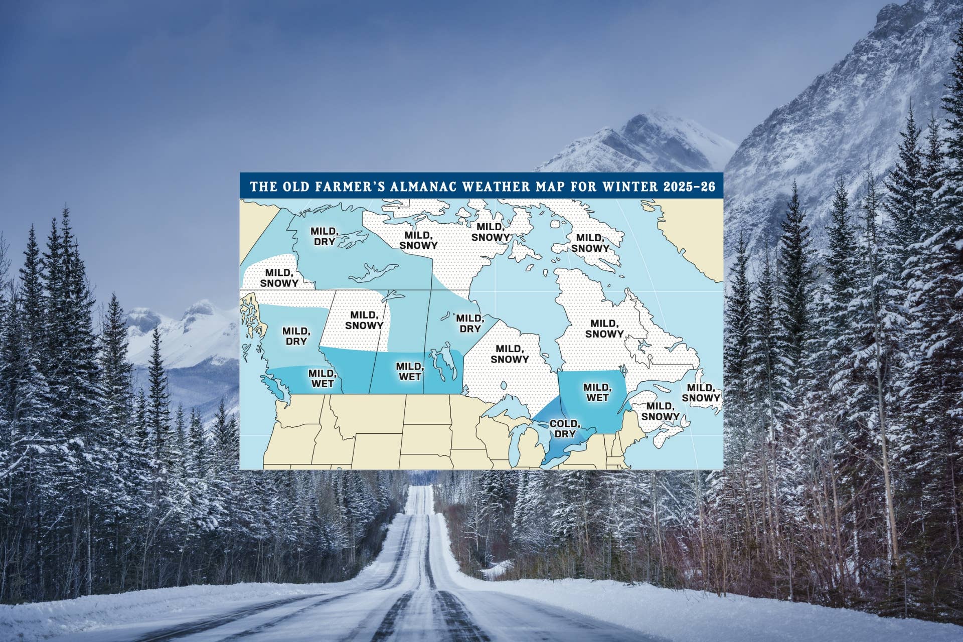 Old Farmer's Almanac Releases Canada Winter 2025-26 Forecast - Powder