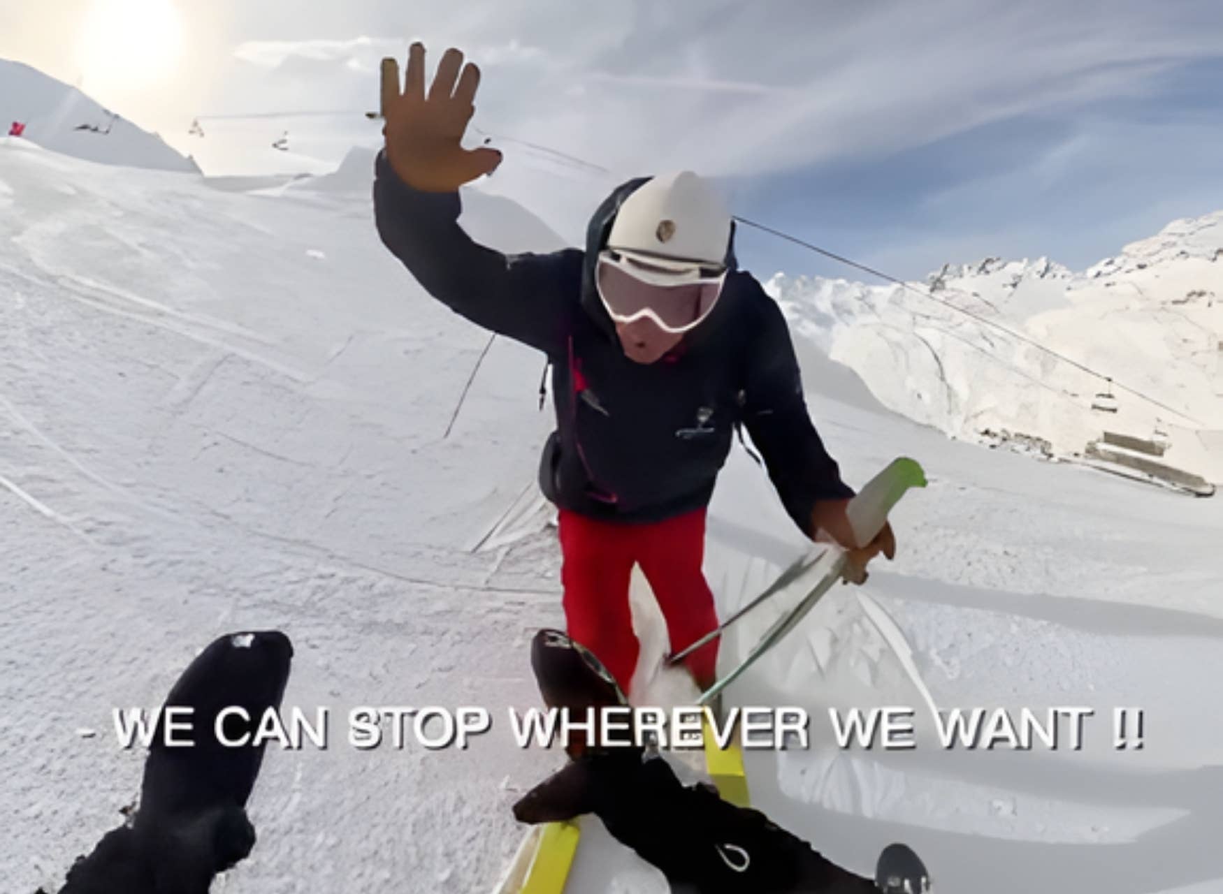 French Skier Threatens Snowboarder In Viral Video - Powder