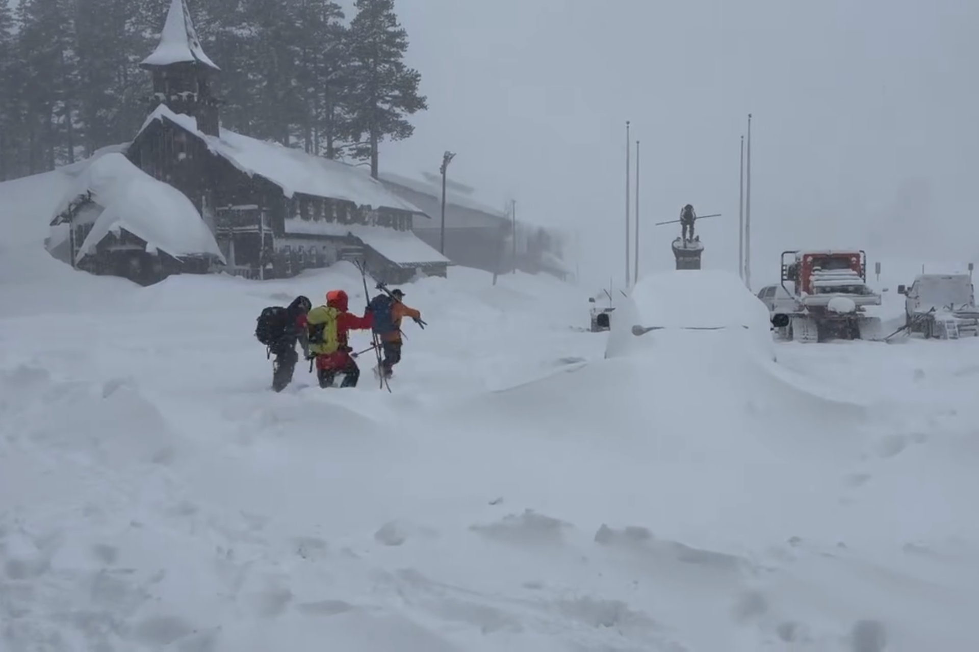 Governor Newsom Briefed On Nine Skiers Missing In Avalanche - POWDER