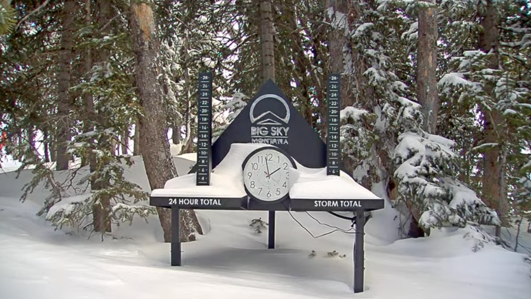 Big Sky and Other Montana Ski Areas Get a Foot of Snow - POWDER