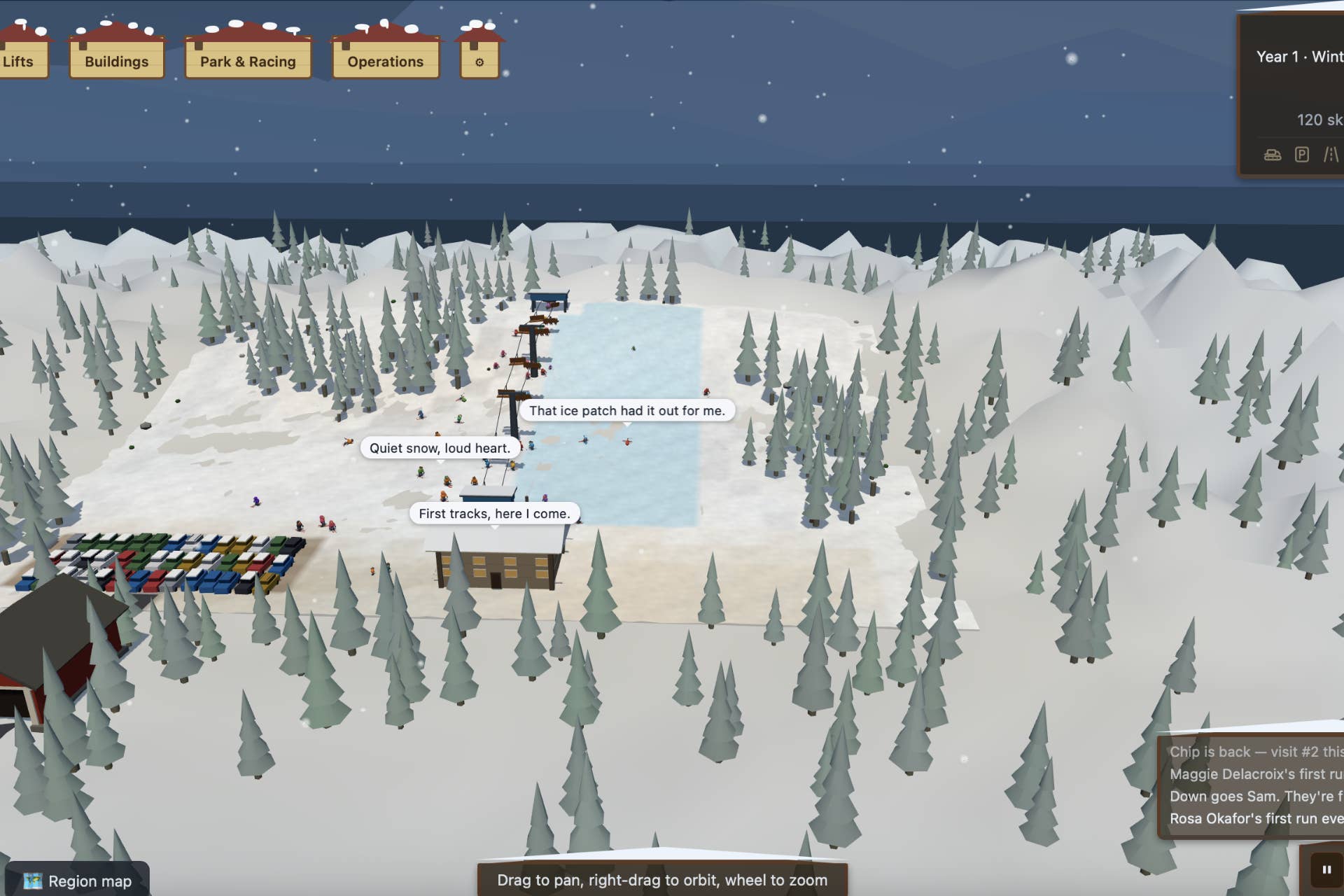 New Ski Resort Simulator Game Is Completely Free To Play - POWDER
