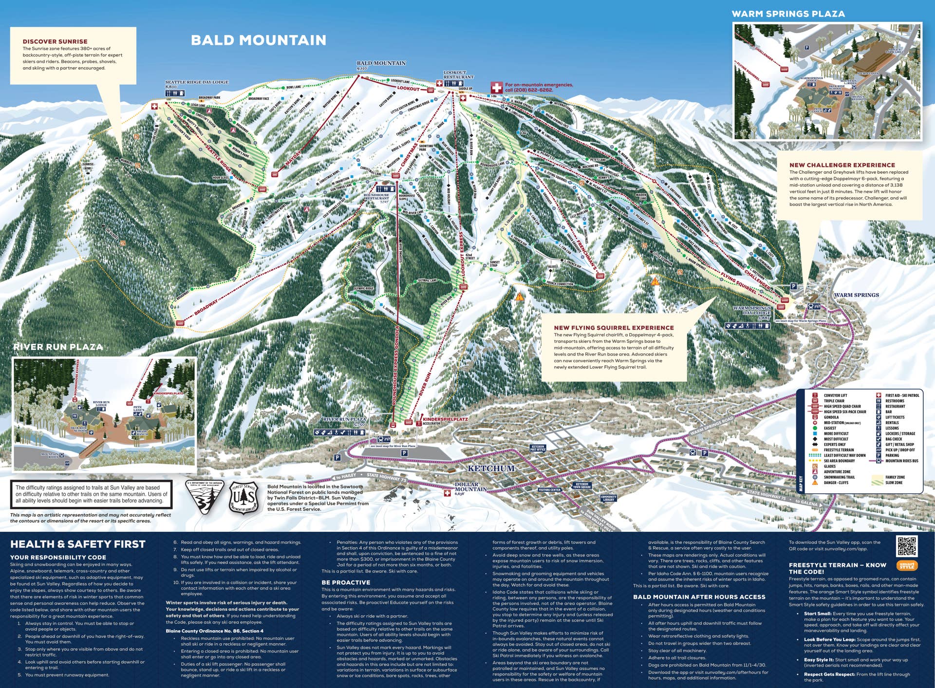 Sun Valley Releases Updated Trail Map With New Trails, Lifts - POWDER
