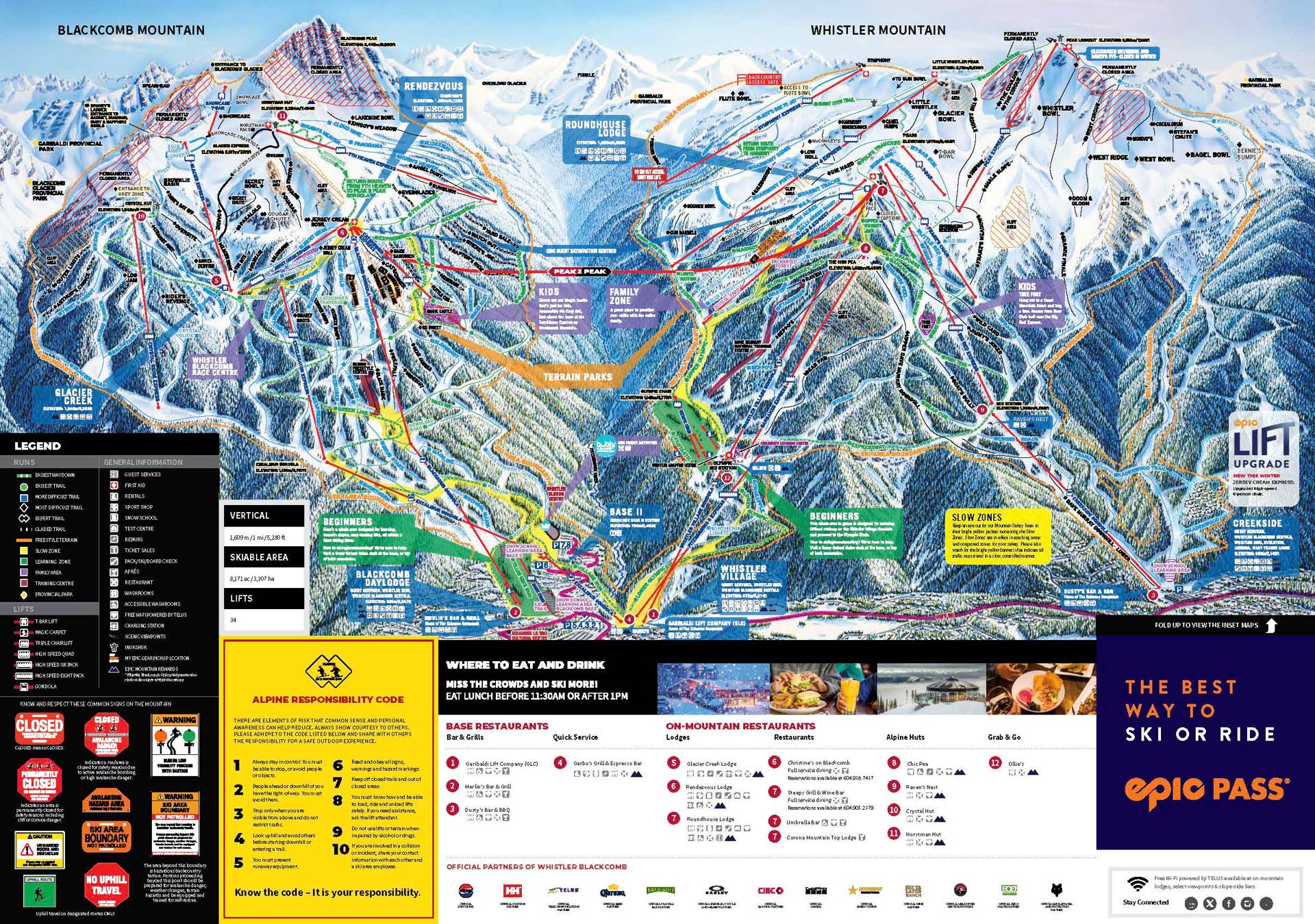 Whistler Blackcomb Winter Trail Map: The Best Runs and Lifts - POWDER