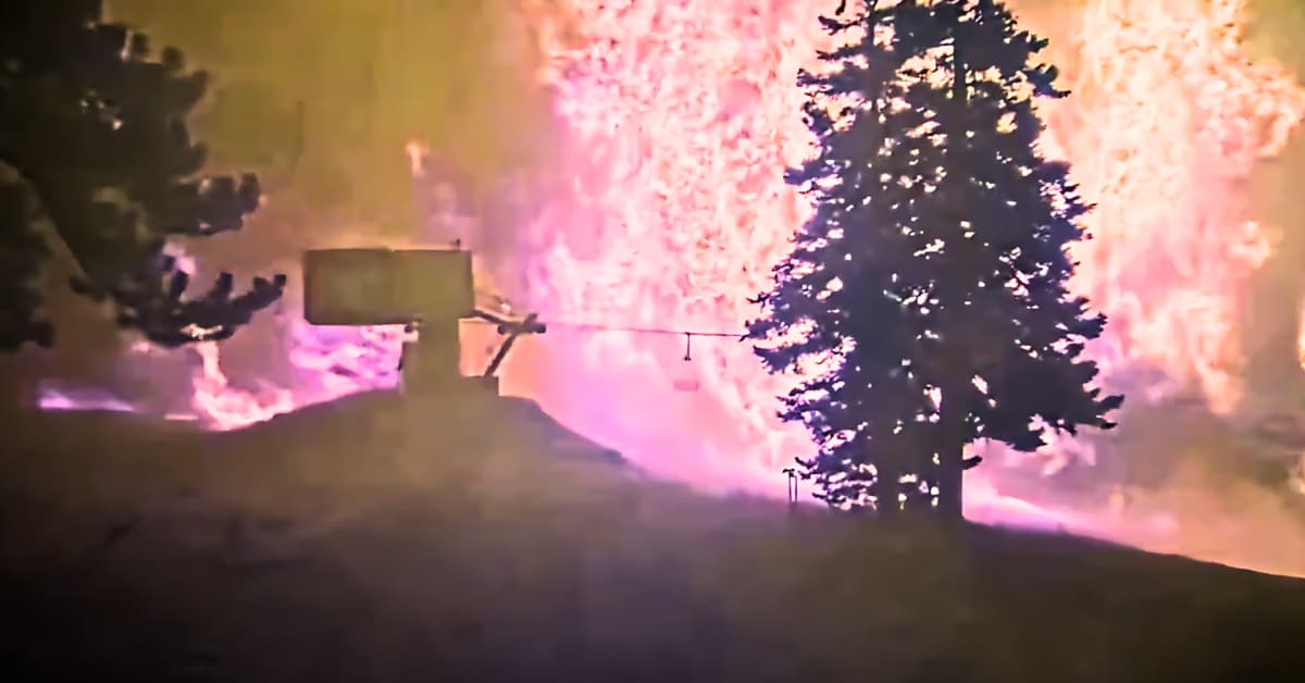 California Ski Resort Engulfed by 40,000+ Acre Wildfire