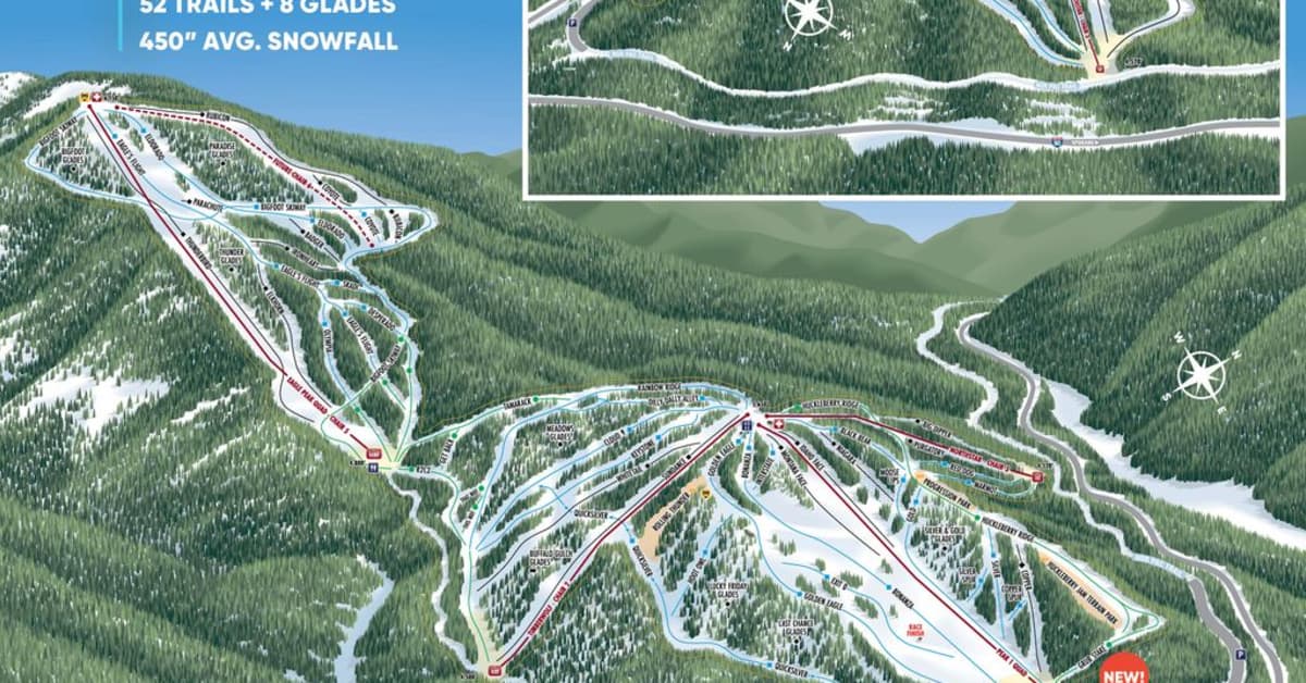 Unique Cross-Border Ski Area Reveals New Trail Map