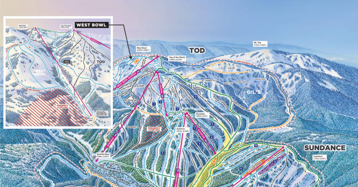Canada's Second Largest Ski Resort Reveals New Trail Map