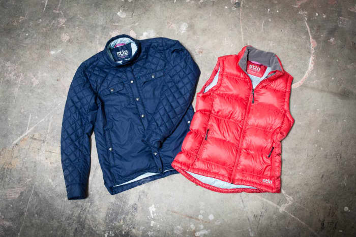 Stio Down Vest & Insulated Snap Shirt