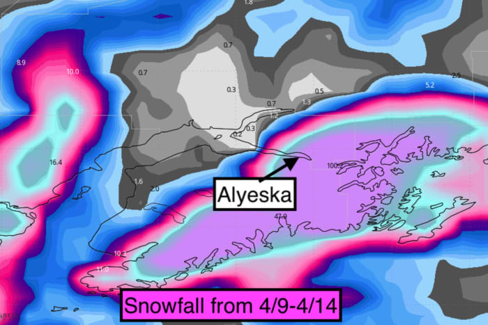 Winter Isn't Over in Alaska: 30+ Inches Forecasted