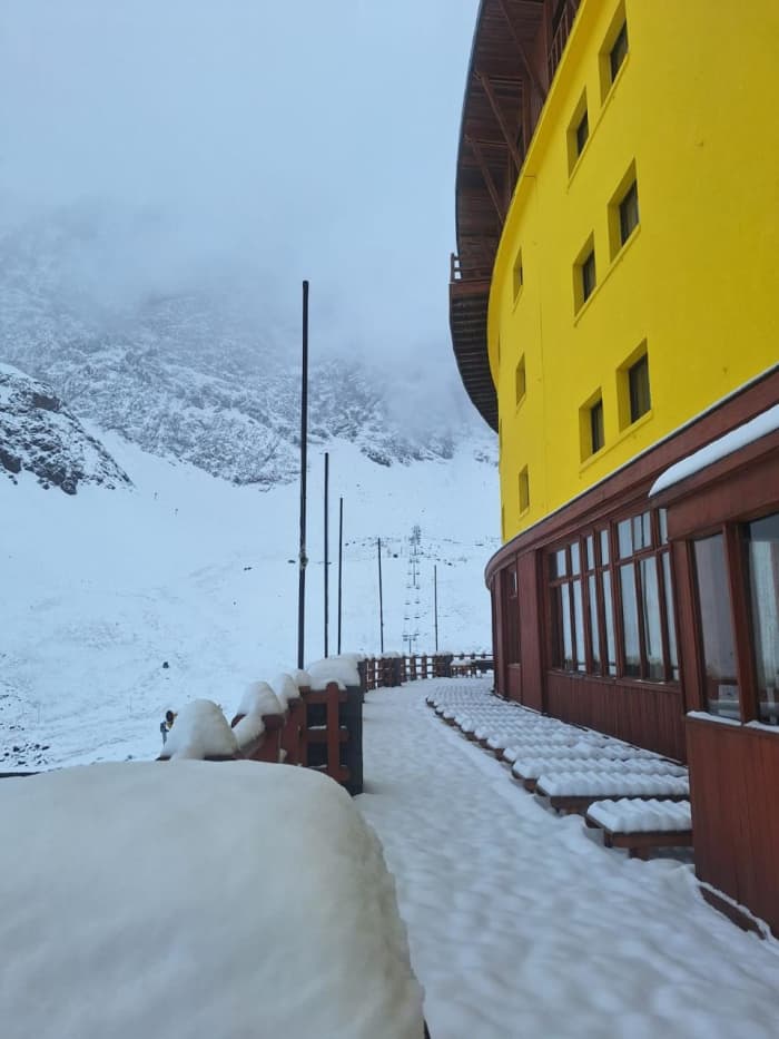 Ski Portillo Buried by First Big Snowfall of the Year