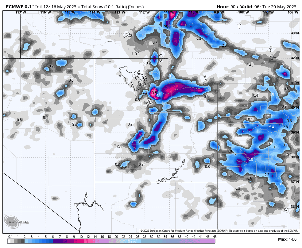 Utah Expecting Up To 12 Inches of Snow From Cold Spring Storm