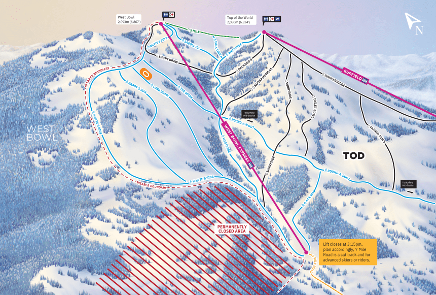 Canada's Second Largest Ski Resort Reveals New Trail Map