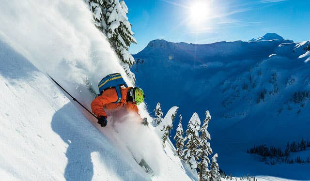 Powder Skiing Wallpaper