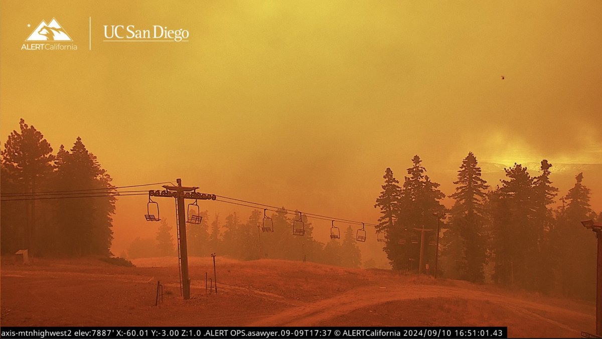 California Ski Resort Engulfed by 40,000+ Acre Wildfire