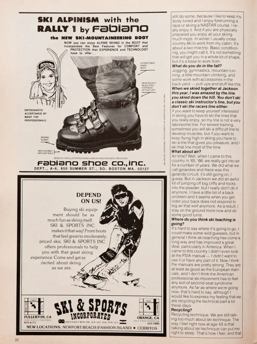 Vintage Backcountry Ski Gear From POWDER Magazine