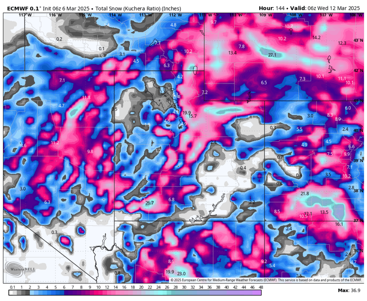Up to Three Feet of Snow Is Headed to Utah and Colorado