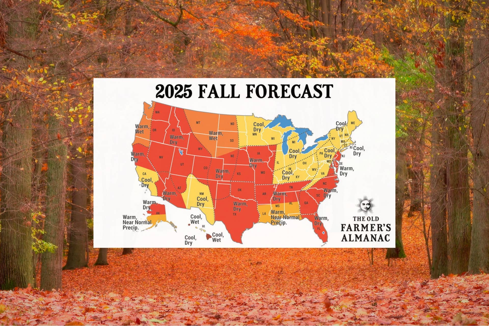 Old Farmer's Almanac Forecasts "Steamy" Fall 2025 - Powder