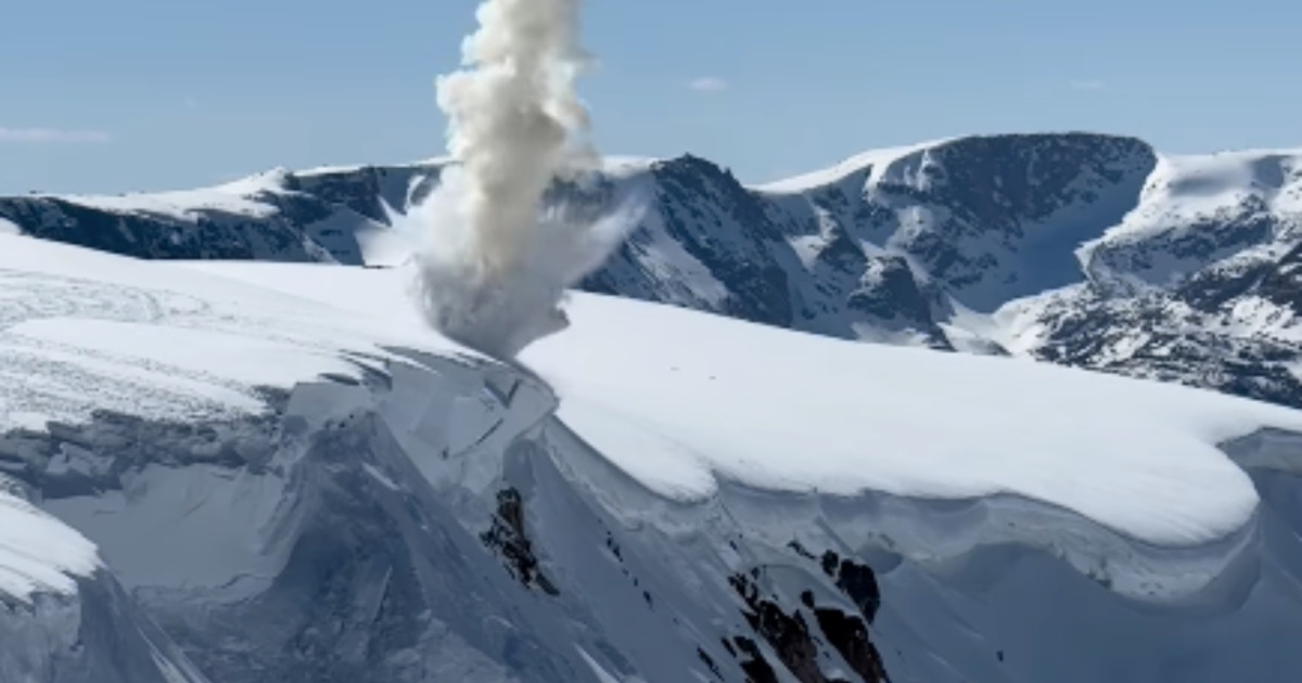 Cornice Exploded Ahead of Summer Ski Area's Opening Day - Powder
