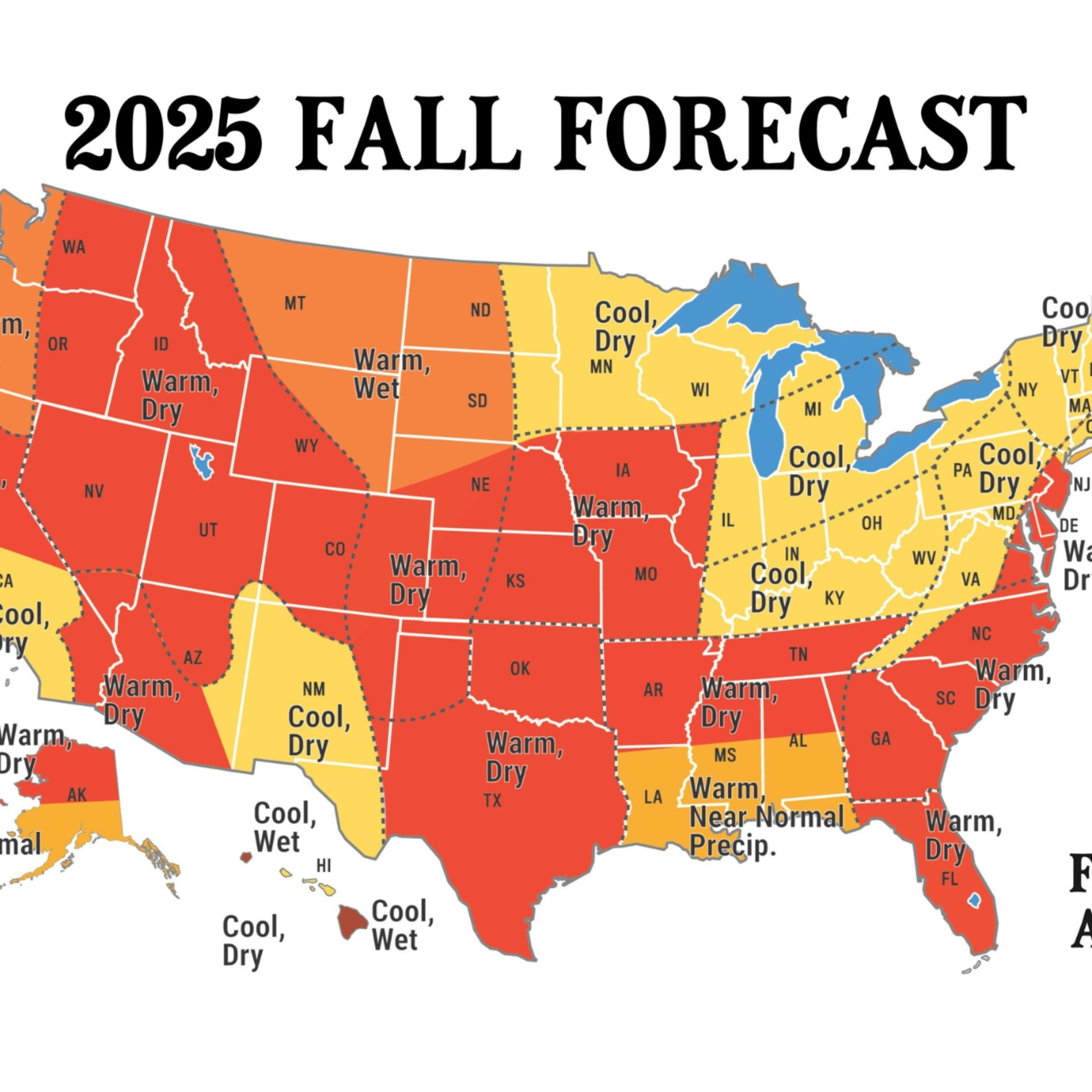 NOAA's Winter 25/26 Outlooks Show Strong La Niña Trends - Powder
