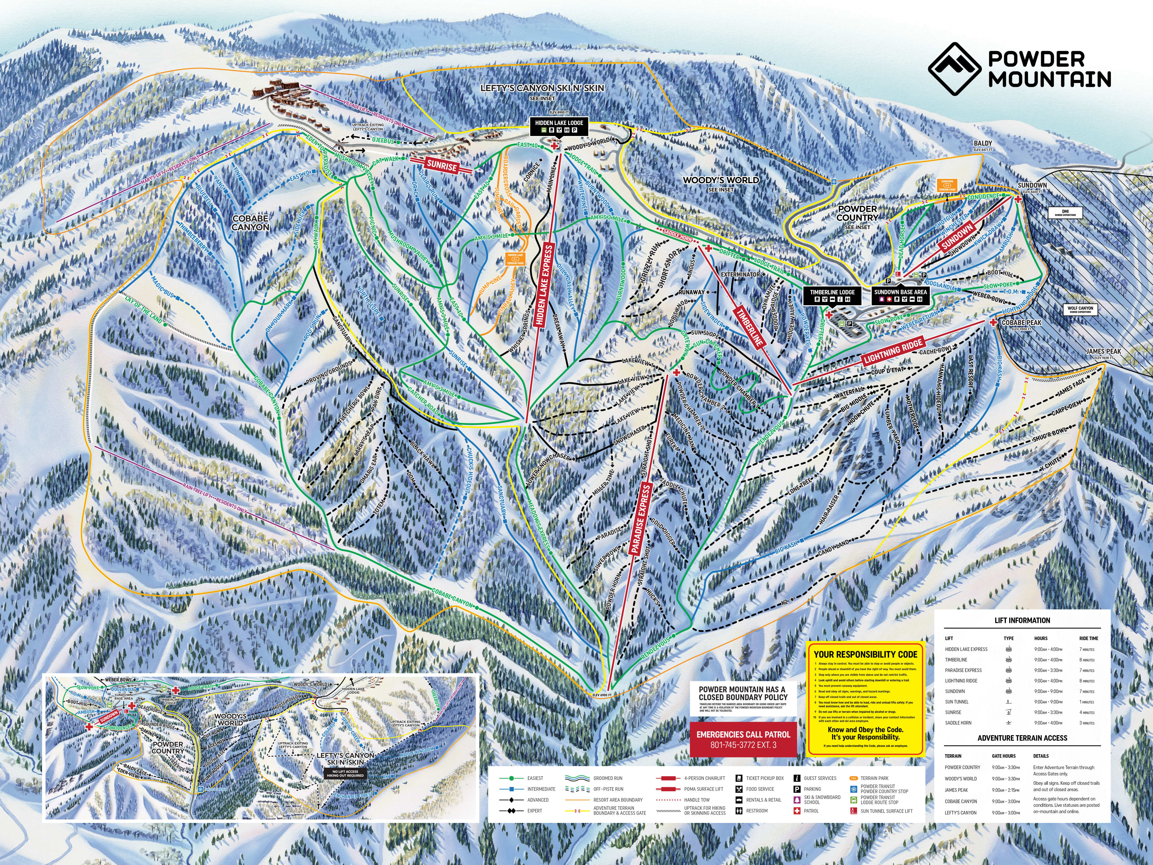 Nation's Largest Ski Resort Unveils New Trail Map - Powder