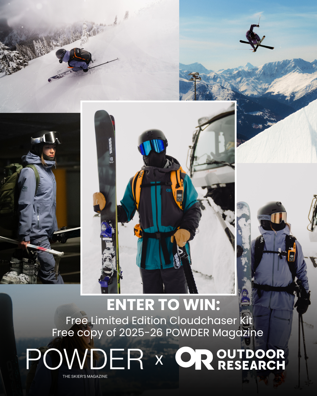How To Enter the POWDER x Outdoor Research Cloudchaser Kit Giveaway ...