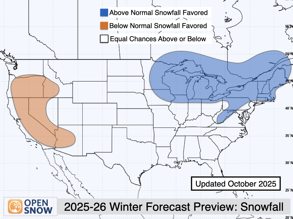 What OpenSnow Says About Long Range Forecasts & 2025 Winter - Powder