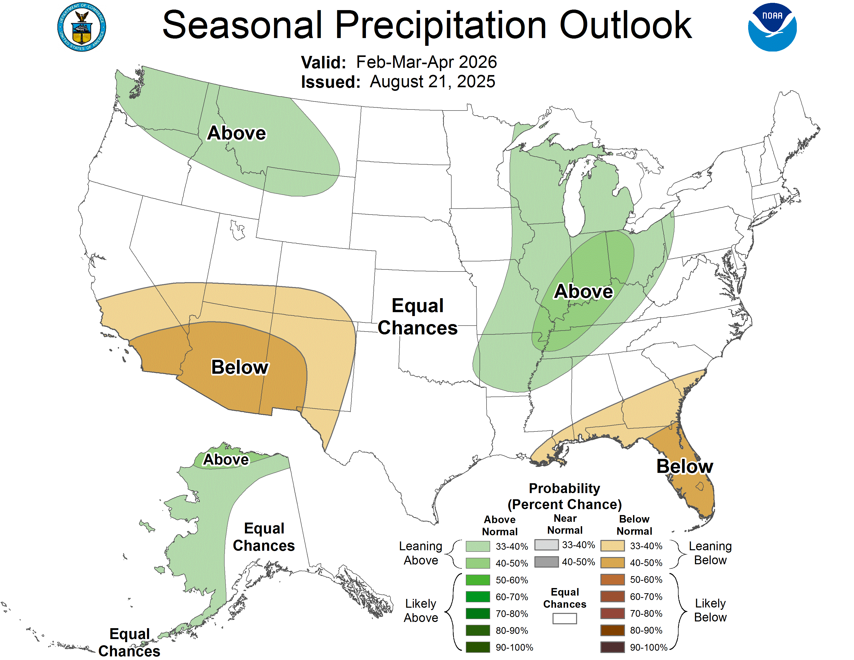 NOAA's Winter 25/26 Outlooks Show Strong La Niña Trends - Powder