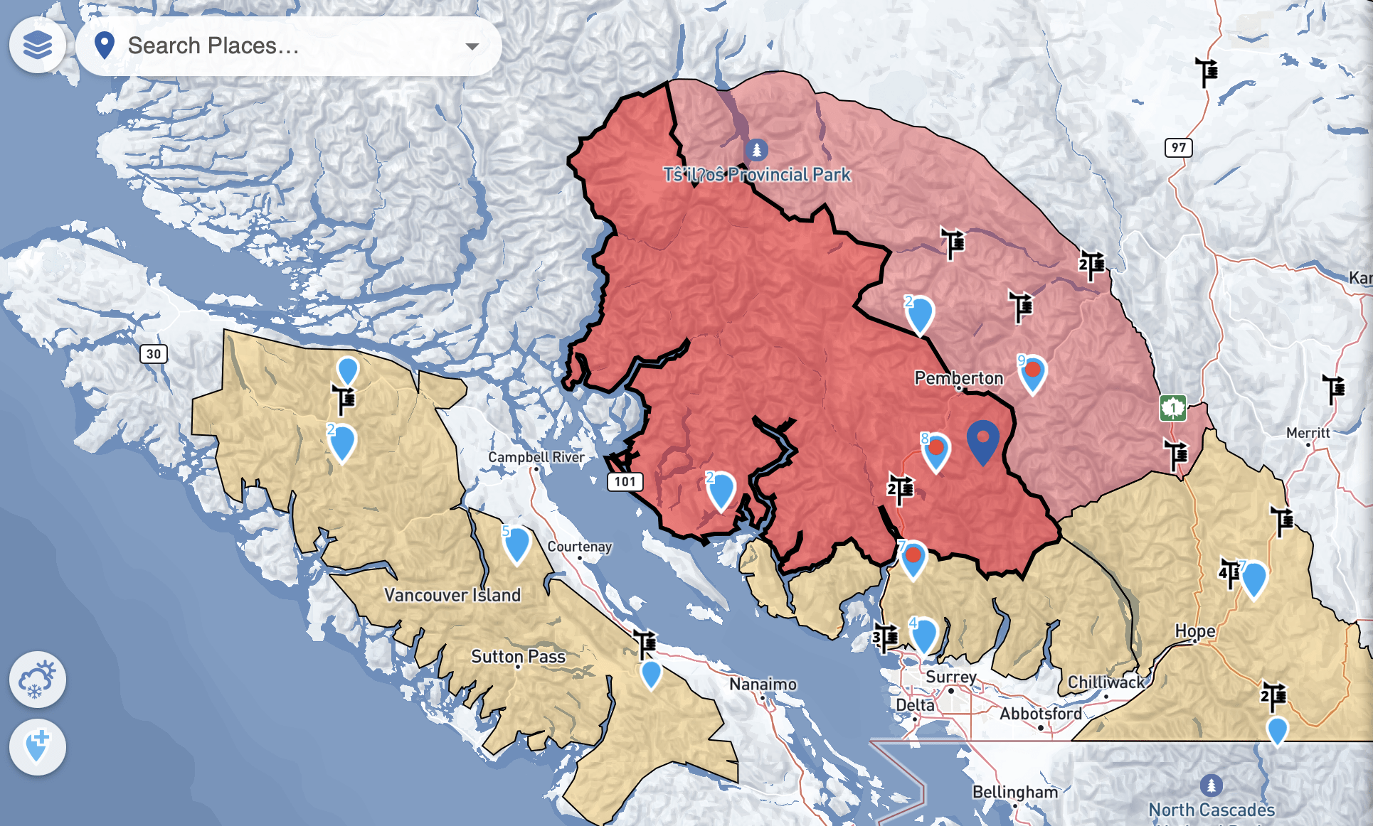 Guests Involved in Two Avalanches at Whistler Blackcomb - Powder