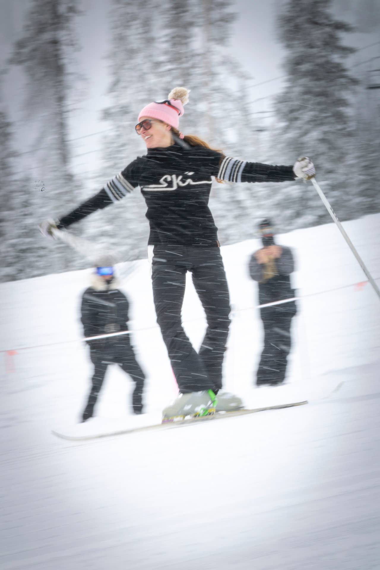 Ski Ballet Competition at Monarch Mountain, Colorado - Powder