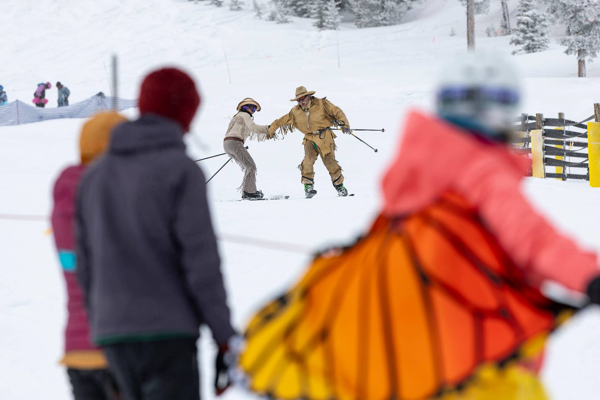 Ski Ballet Competition at Monarch Mountain, Colorado - Powder