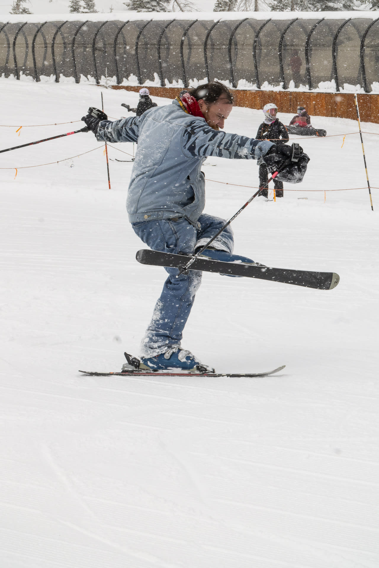 Ski Ballet Competition at Monarch Mountain, Colorado - Powder