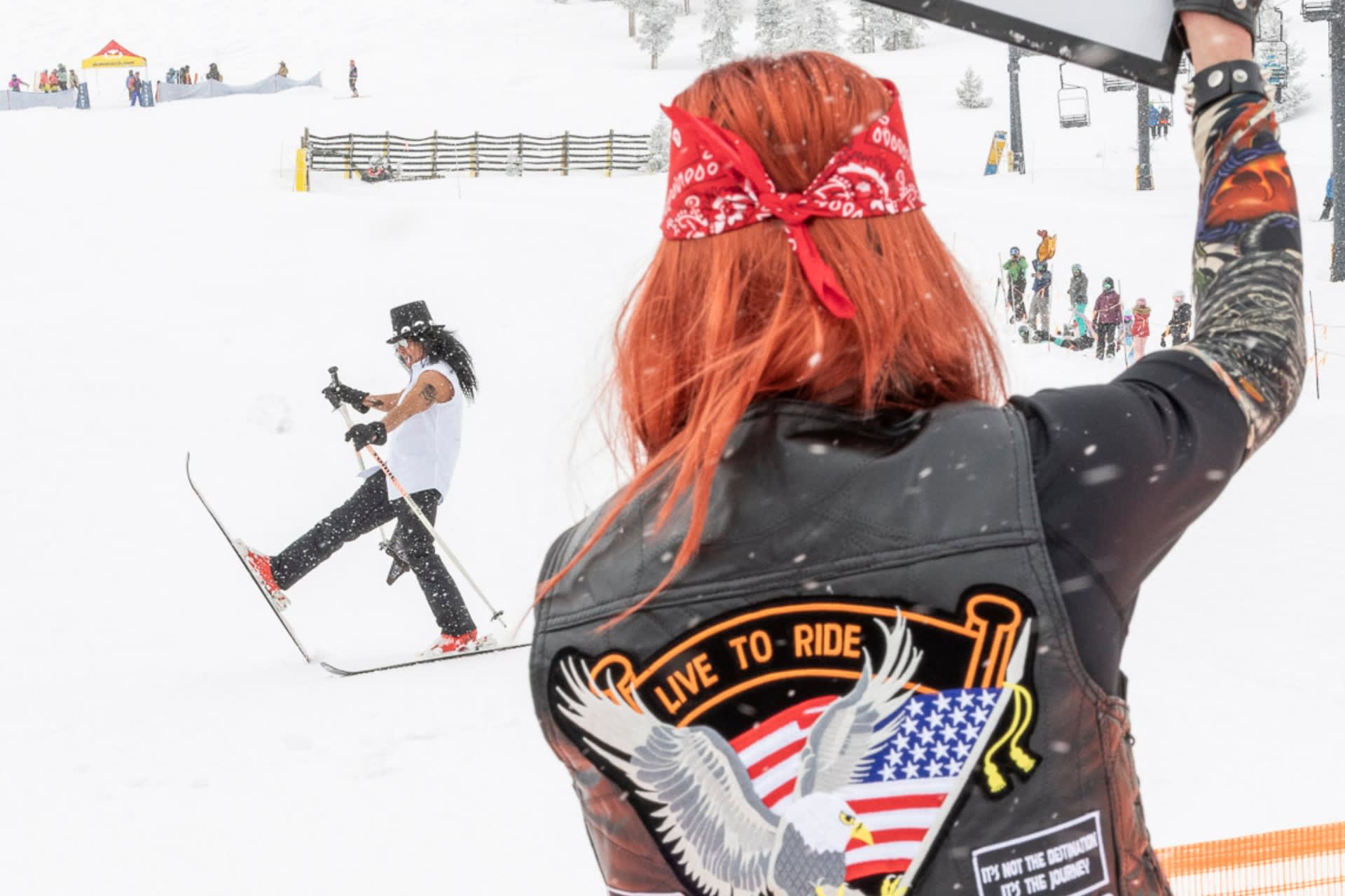 Ski Ballet Competition at Monarch Mountain, Colorado - Powder