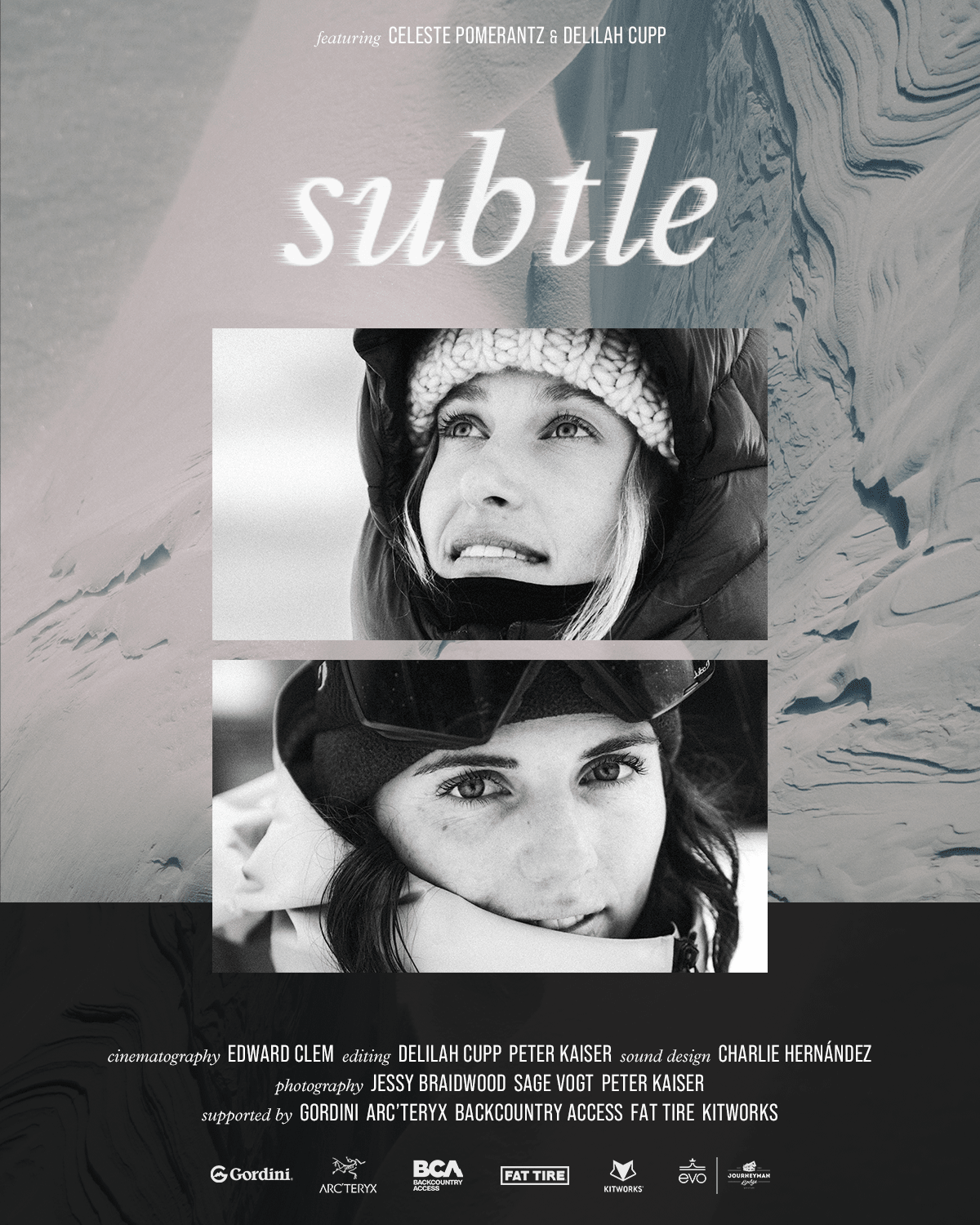 Celeste Pomerantz and Delilah Cupp in New Ski Film, "Subtle" - Powder