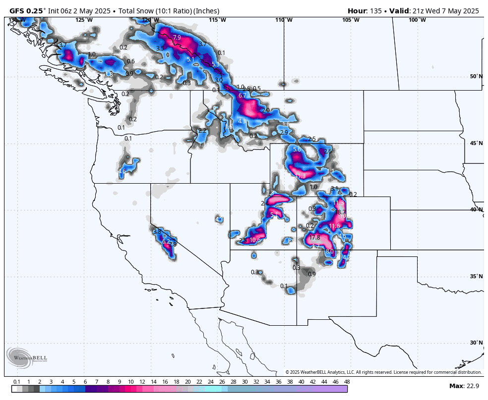 Colorado Braces for up to 15 Inches of Snow - Powder