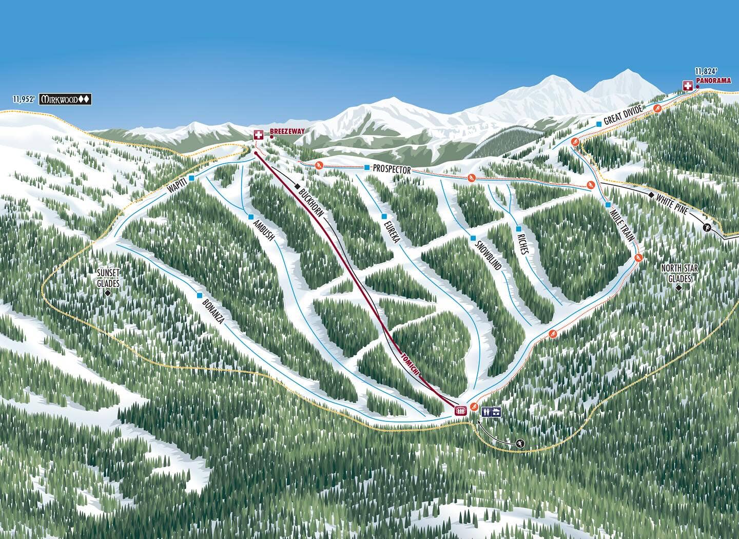 Monarch Mountain, Colorado Reveals New Trail Map for Exciting Terrain ...
