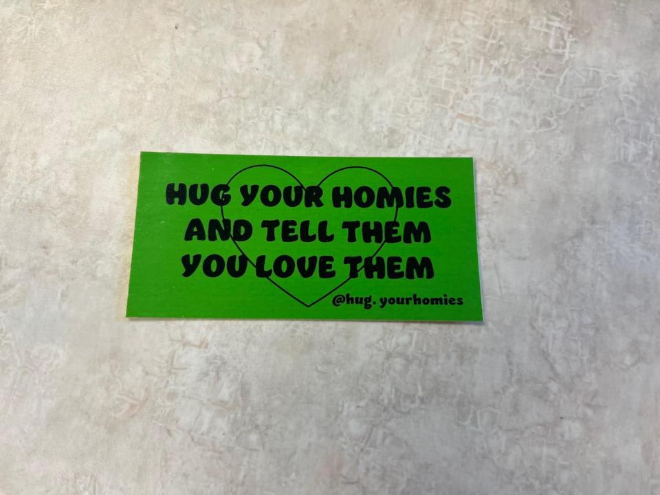 "Hug Your Homies": The Story Behind a Little Sticker With a Big Goal ...
