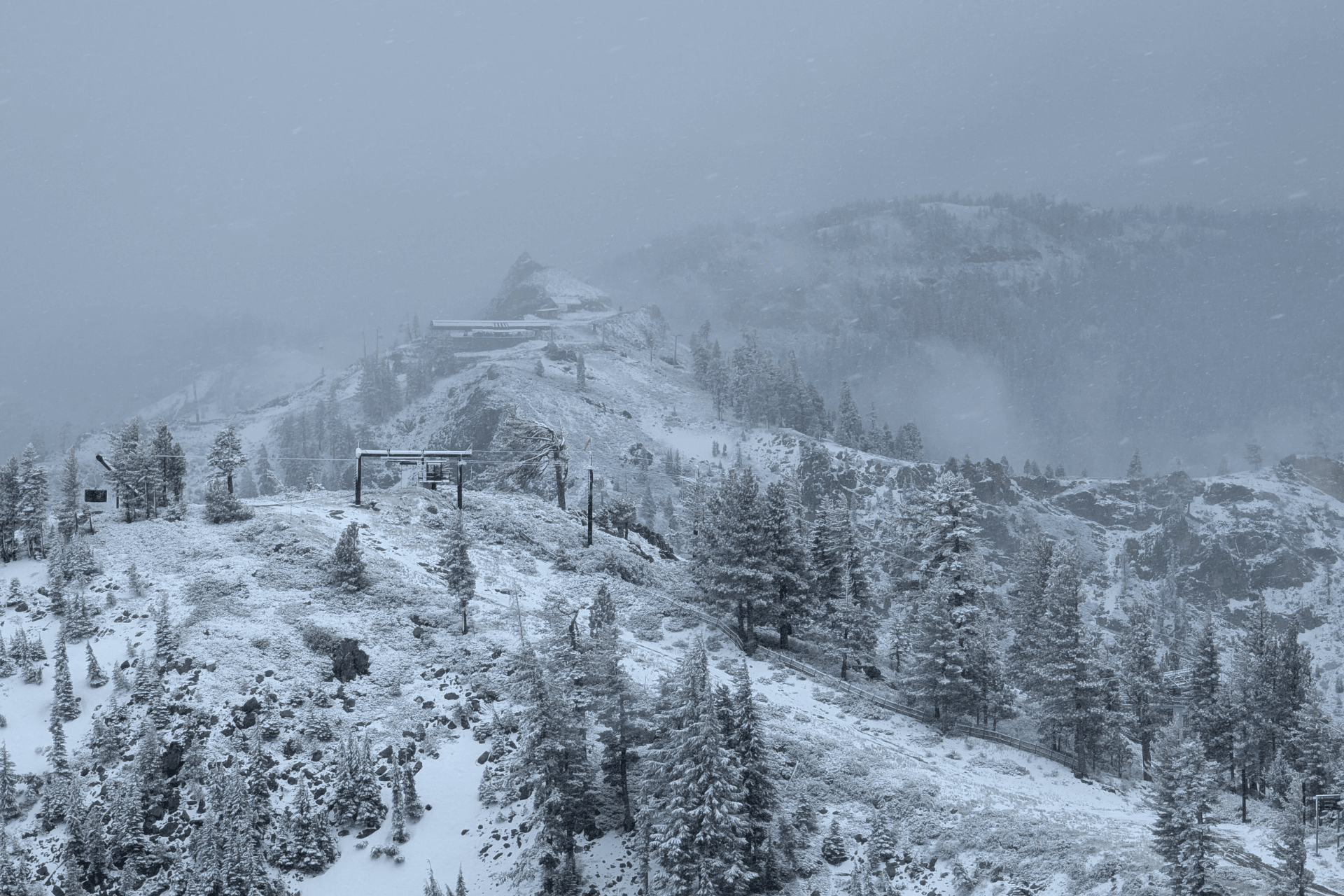 Snowfall Dusts Sunshine Village, Alberta Twice in July - Powder