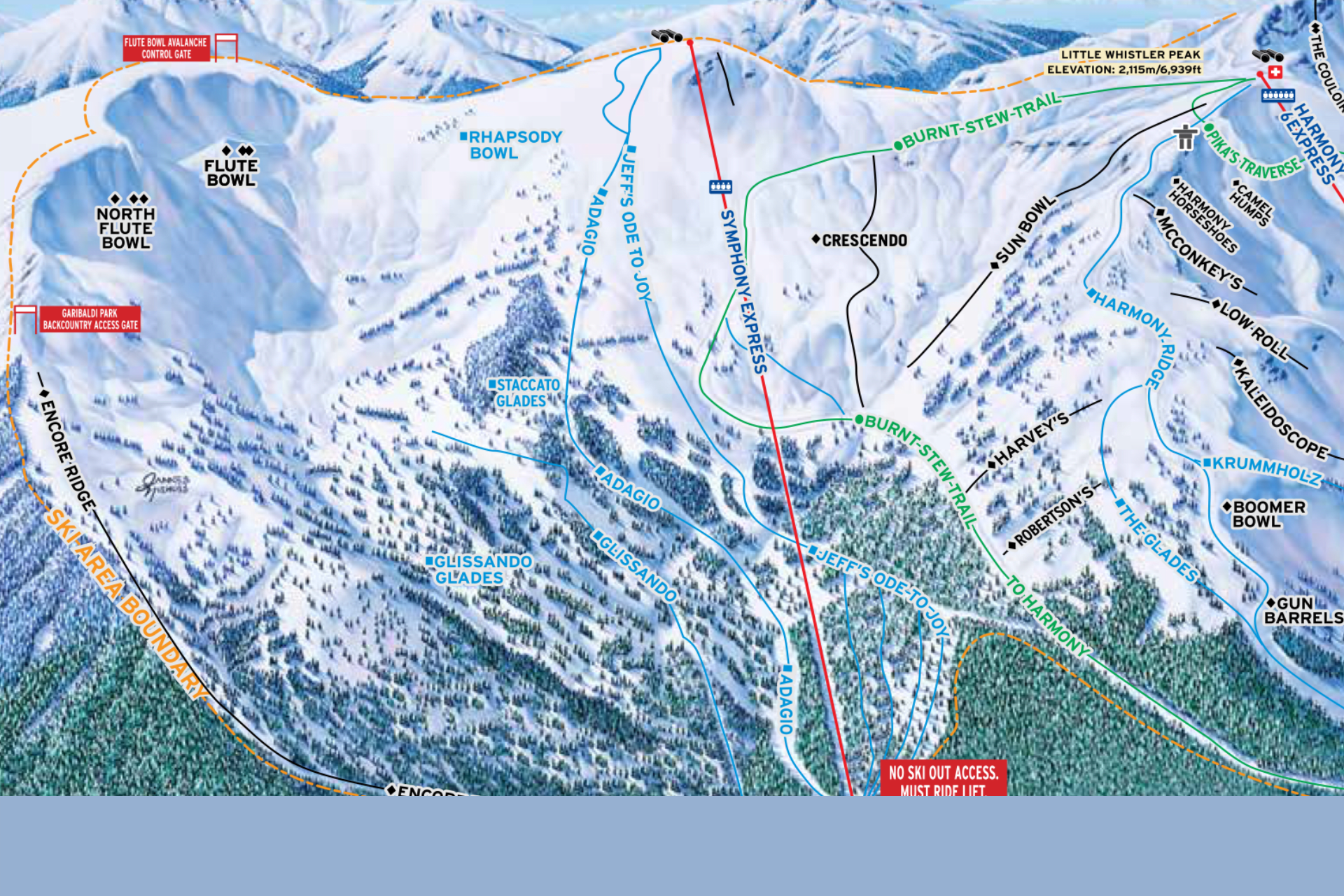 Whistler Blackcomb Winter Trail Map: The Best Runs and Lifts - Powder